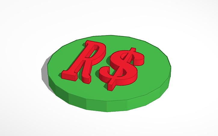 3D design Robux Logo - Tinkercad