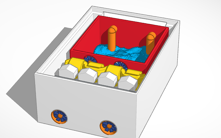 3D design Mini Air Filter/Purifier - Tinkercad