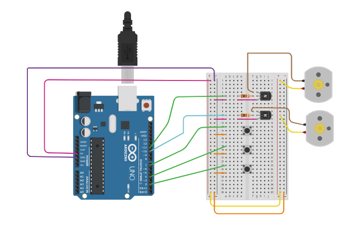 Circuit design Biomedical workshop - Tinkercad