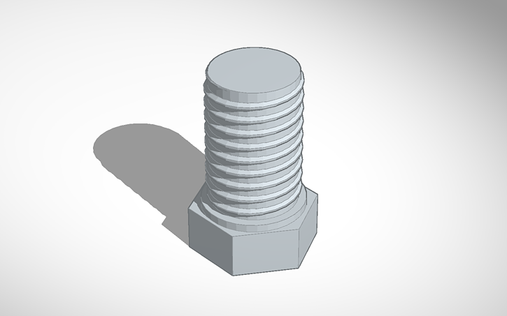 3D design Bolt - Tinkercad