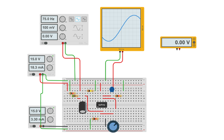 Circuit design Microphone Preamp Jones Matthew - Tinkercad