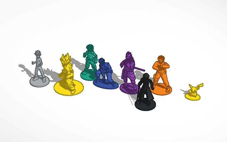 3D design plastic anime - Tinkercad