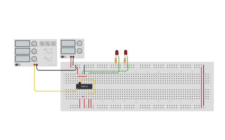 Circuit Design Asynchronous 2 Bit Down Counter Using Jk 7473 Tinkercad