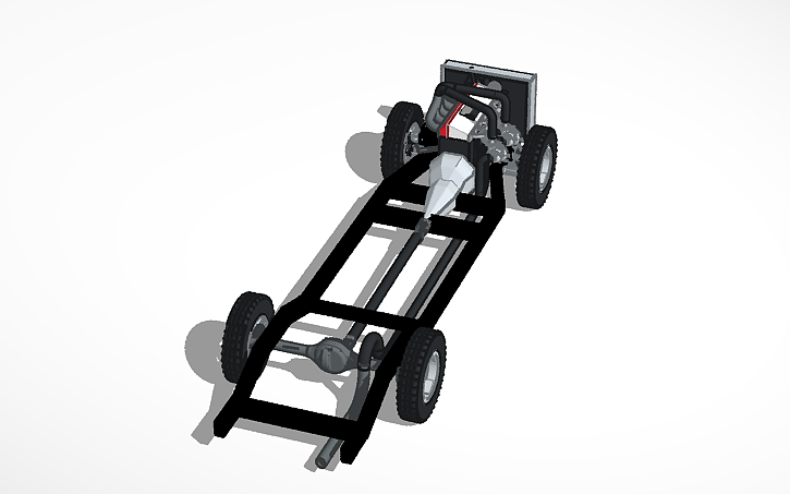 3D design truck chassis - Tinkercad
