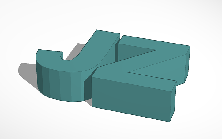 3D design letters - Tinkercad