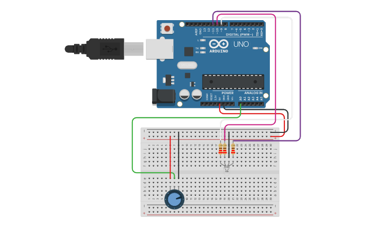 Circuit design Arduino lab 02 | Tinkercad