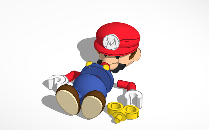 3D design Mini-Mario toy (Version 1.0) - Tinkercad