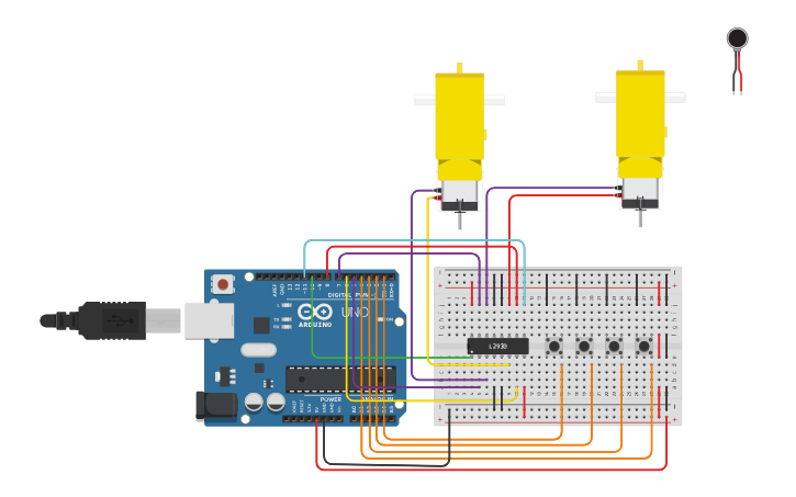 Circuit design Driver-Motor-Controller - Tinkercad