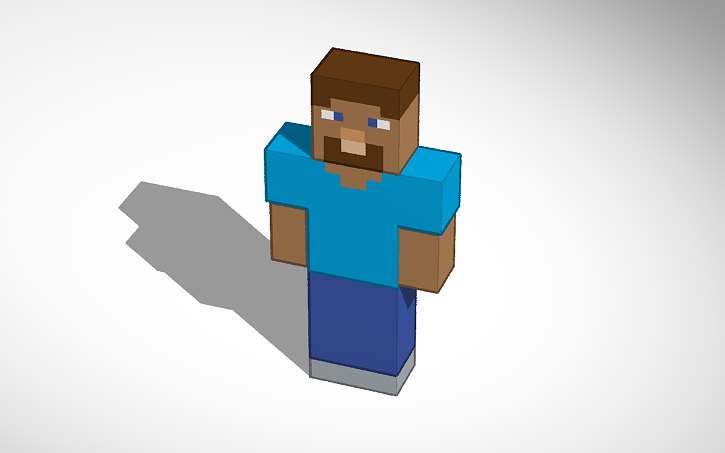 3D design STEVE (Minecraft) | Tinkercad