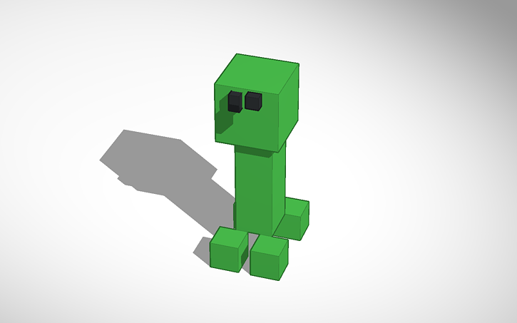3D design minecraft creeper | Tinkercad
