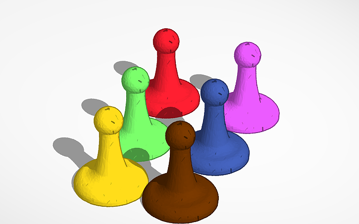 3D design Game Board pieces - Tinkercad