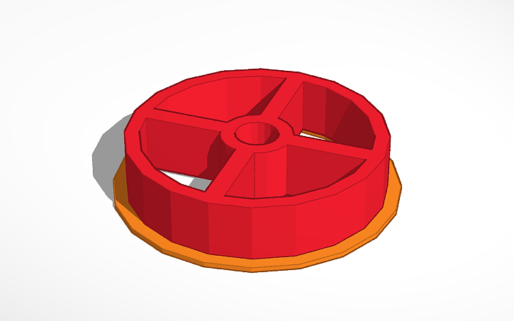 3D design Filament spool adapter 54mm - Tinkercad