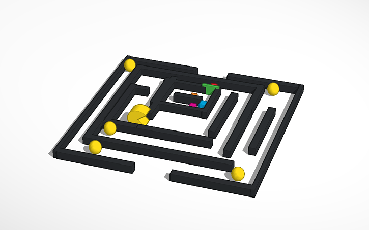 3D design Pac-Man - Tinkercad