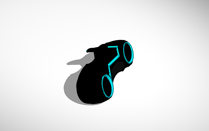 3D design Tron Light Cycle - Tinkercad