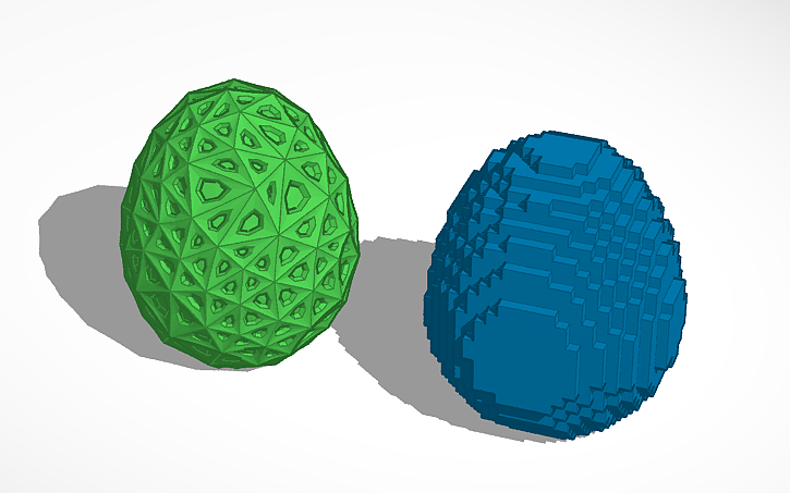 3D design Eggs - Tinkercad
