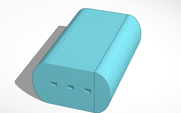 3D design BMW 3-pin connector - Tinkercad