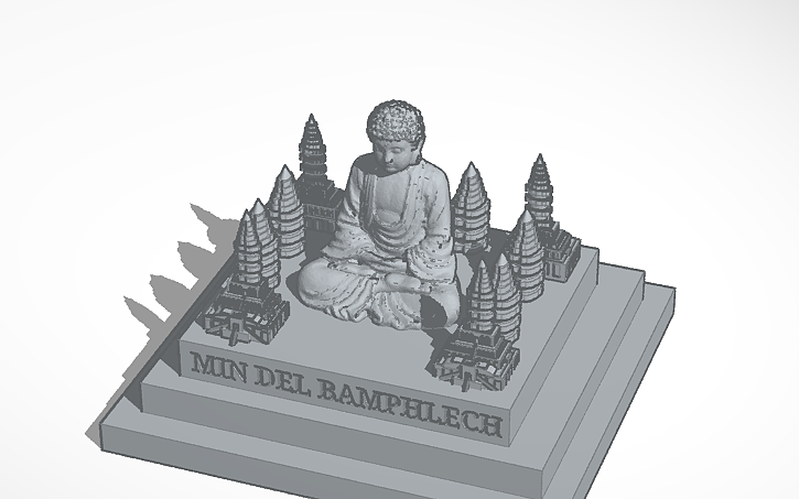 3D design Cambodia-Statue - Tinkercad