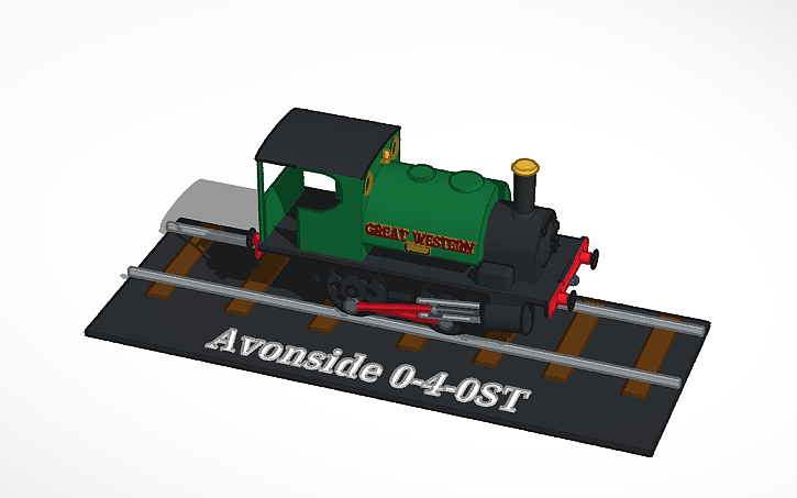 3D design Avonside 0-4-0 saddle tank (UPDATED) - Tinkercad