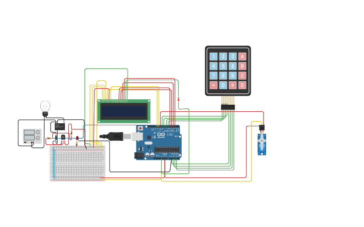 Circuit design LOCKDOOR PIN - Tinkercad