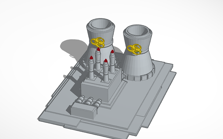 3D design Central Nuclear - Tinkercad