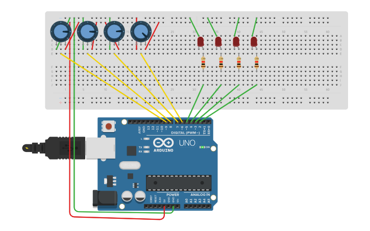 Circuit design Quiz 4 - Tinkercad