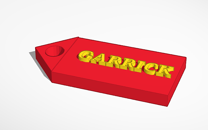 3D design Tag - Tinkercad