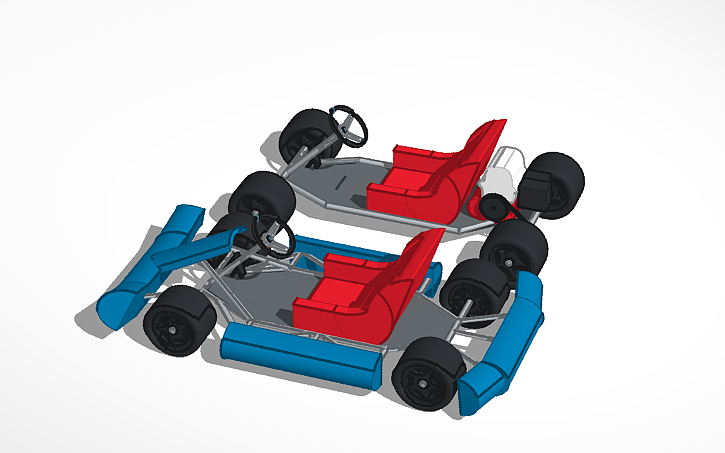 3D design Go kart frame - Tinkercad