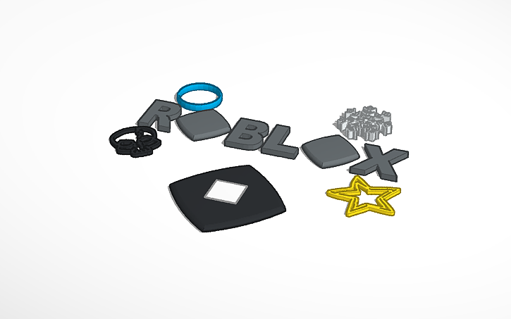 3D design Roblox Logo - Tinkercad