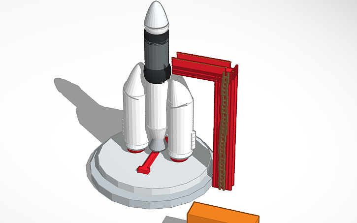 3D design GSLV Mk III - ISRO: India - Tinkercad