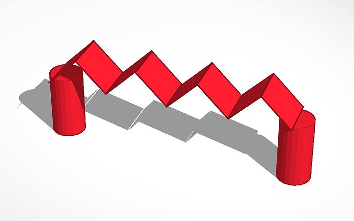 3D design triangle bridge | Tinkercad