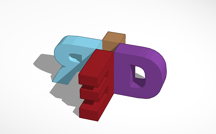 3D design Letters - Tinkercad