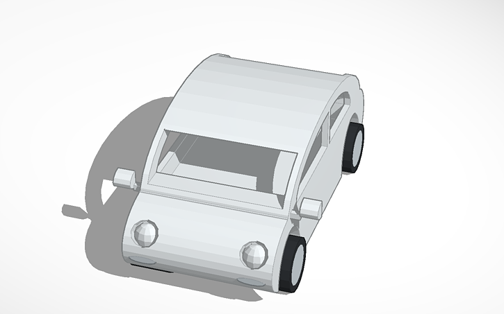 3D design Punch Buggy/Volx Wagon - Tinkercad