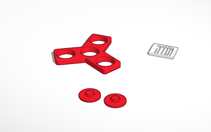 3D design boaz spinner + toda - Tinkercad