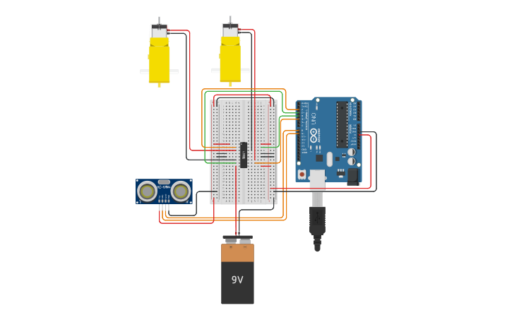 Circuit design Arvind Vinod (HWU - Project 4) - Tinkercad