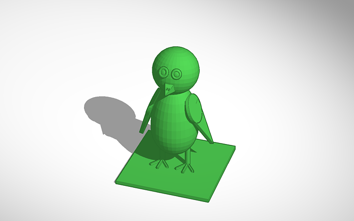 3D design Cartoon Parrot - Tinkercad