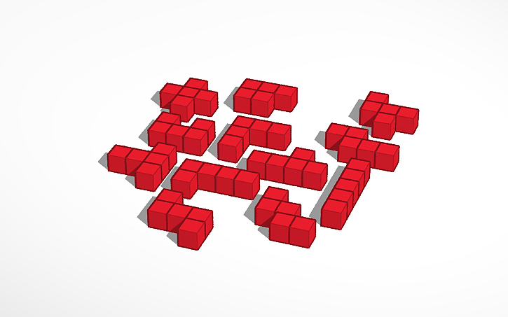 3D design Pentominoes 3d - Tinkercad