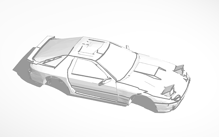 3D design rx7 body - Tinkercad