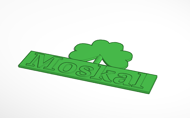 3D design Andrew Moskal Keychain | Tinkercad