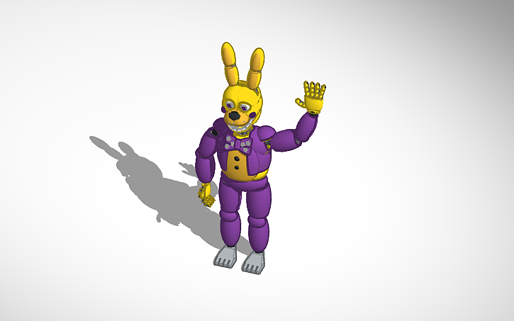 3D design Fnaf - Glossy Spring Bonnie (Copy form "lmpg900") - Tinkercad