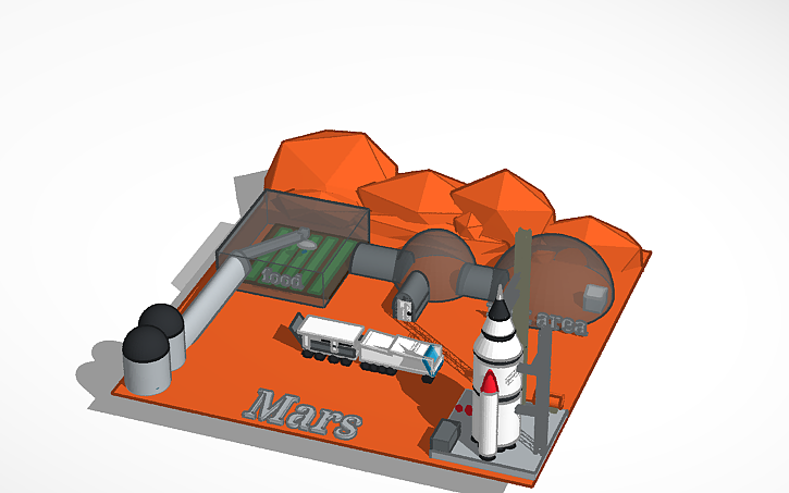 3D design MARS Space House - Tinkercad