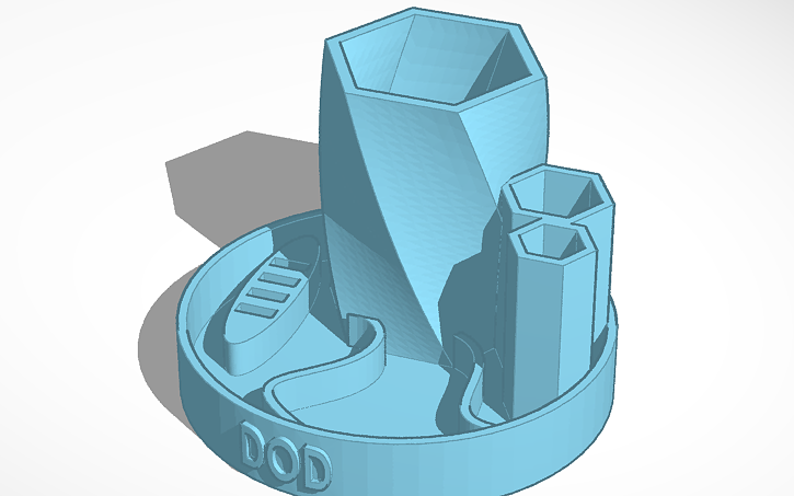 3D design Desktop Organizer - Tinkercad