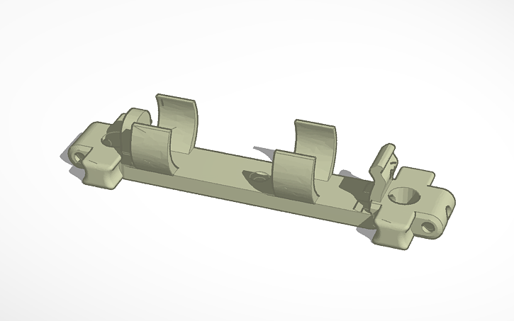 3D design AAA battery holders for collar - Tinkercad