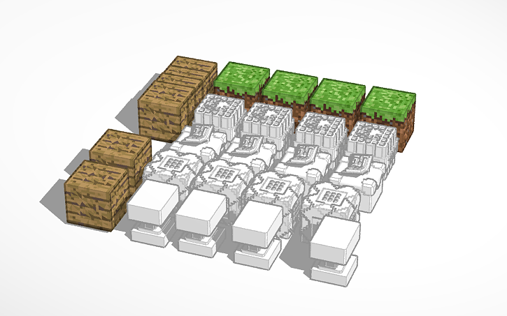 3D design Minecraft blocks - Tinkercad