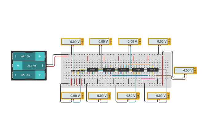 Circuit design b420043_decoder_3:8 - Tinkercad