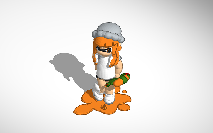 3D design Splatoon 1 Squid Girl | Tinkercad