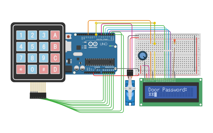 Circuit design Copy of Calculator - Tinkercad