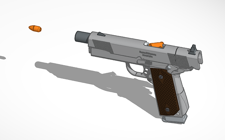 3D design pistol - Tinkercad