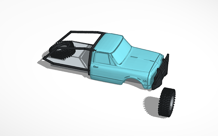 3D design Chevy rock crawler body - Tinkercad