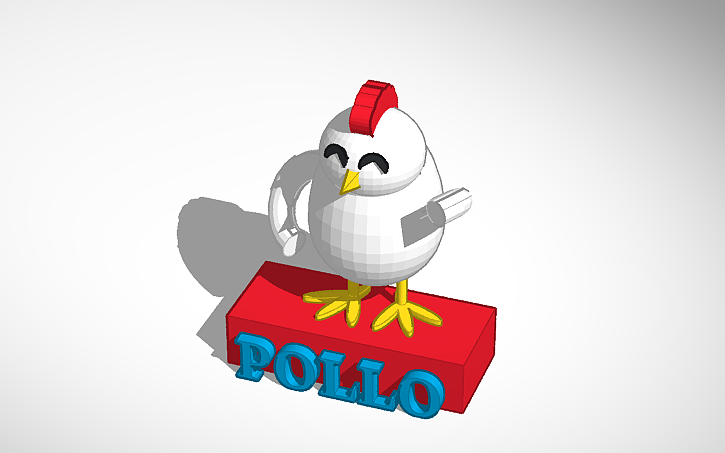 3D design Practica 4 (pollo) | Tinkercad