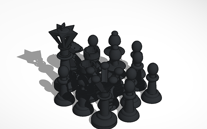 3D design Chess set | Tinkercad